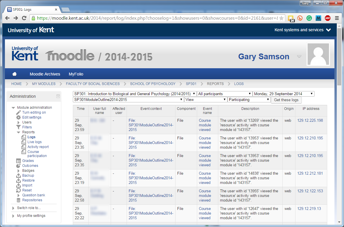 Is anyone out there? Student engagement with your Moodle content ...