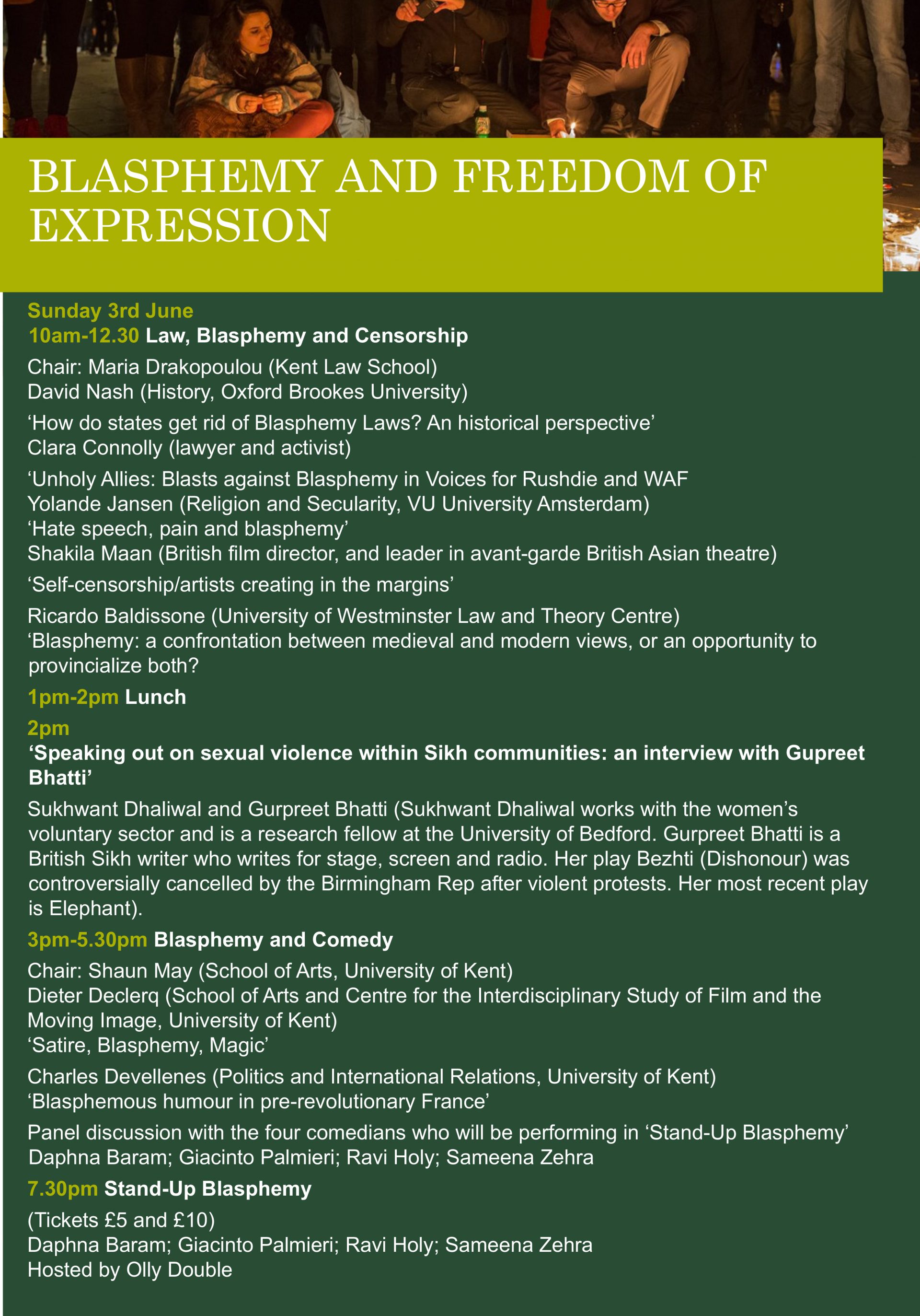 Kent comedy festival includes panel on law, blasphemy and censorship ...