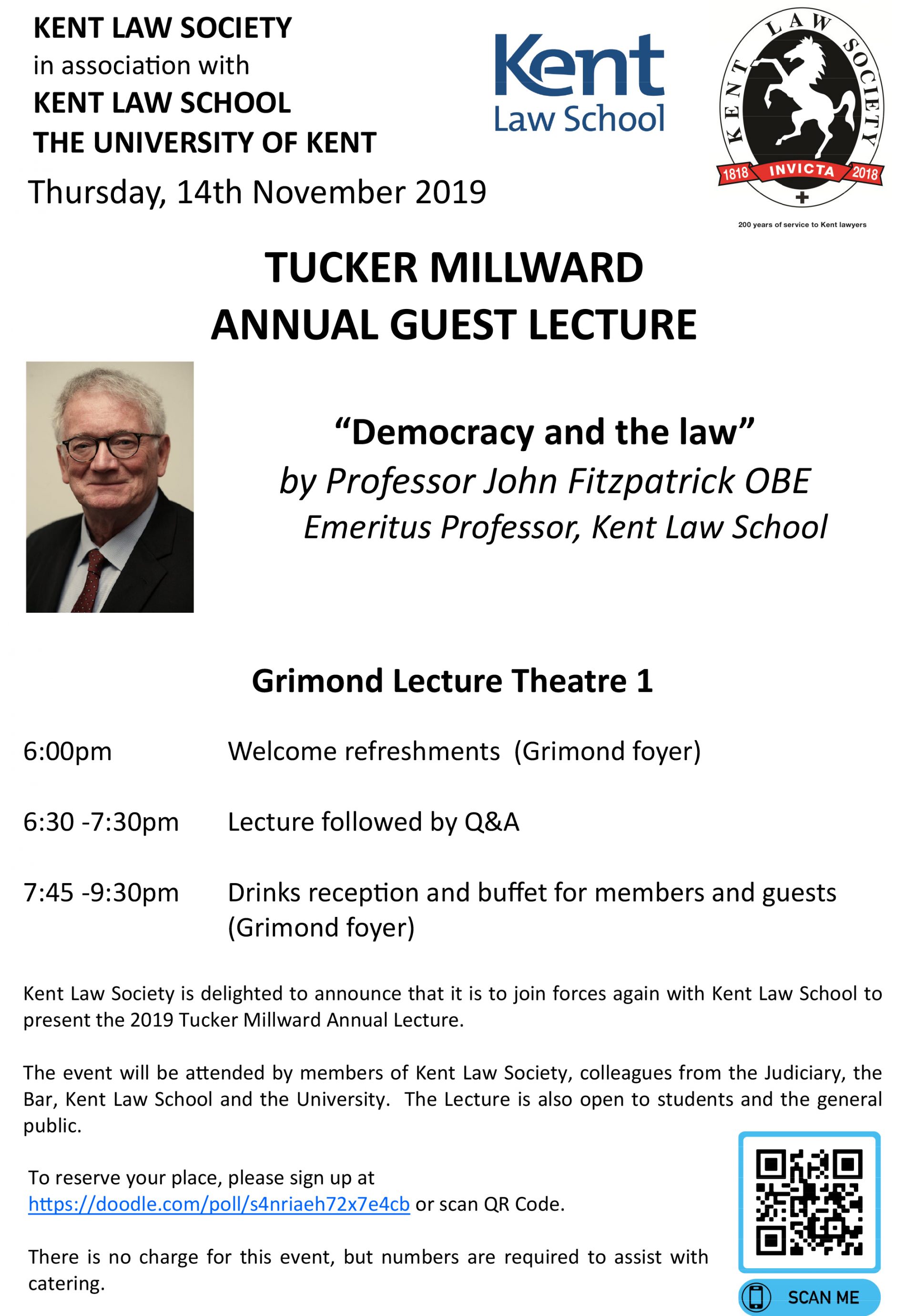 Emeritus Professor John Fitzpatrick to give annual Tucker Millward Guest Lecture at Kent – Kent ...