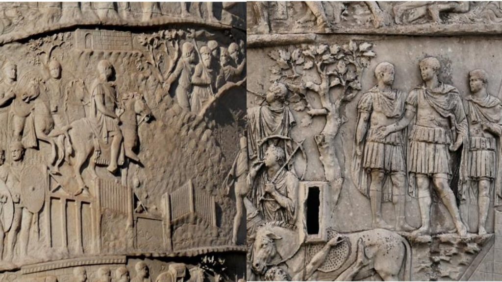 Trajan’s Column: then and now – Lucius' Romans