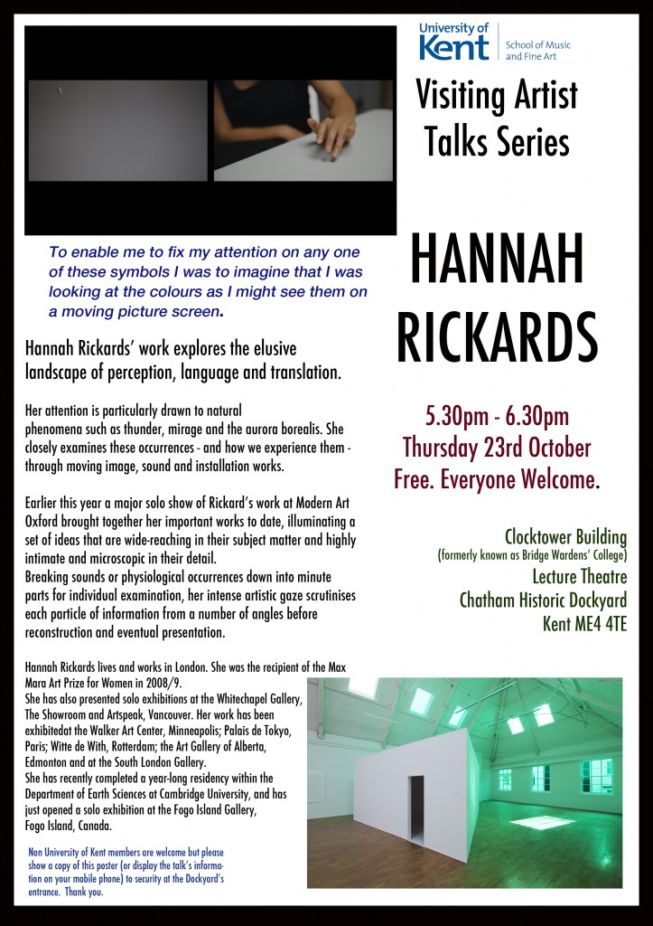 This week we welcome Visiting Artist Hannah Rickards | School of Music ...