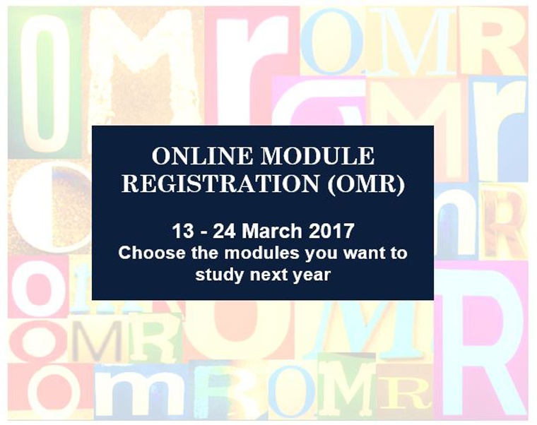 Online Module Registration: Choose the modules you want to study next ...