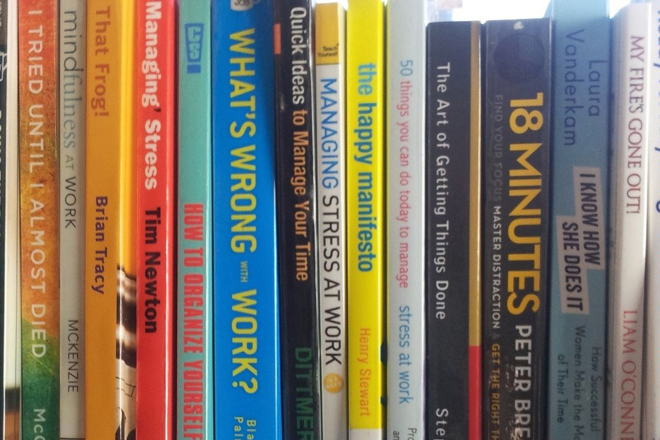 Staff wellbeing books in the Templeman Library | Staff and Student News