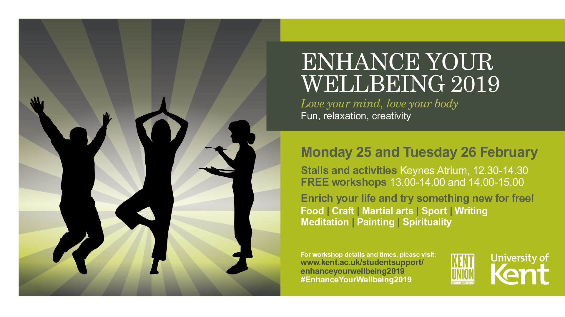 Enhance Your Wellbeing 2019 | Staff and Student News