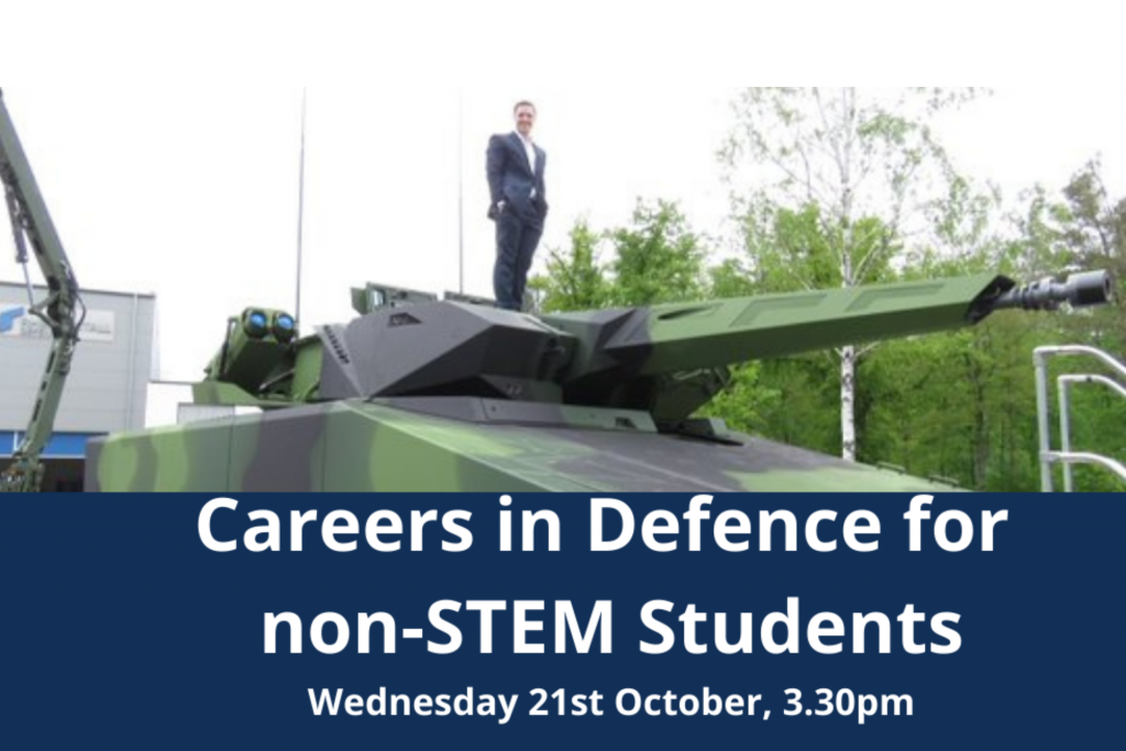 Careers in Defence for non-STEM students | Staff and Student News